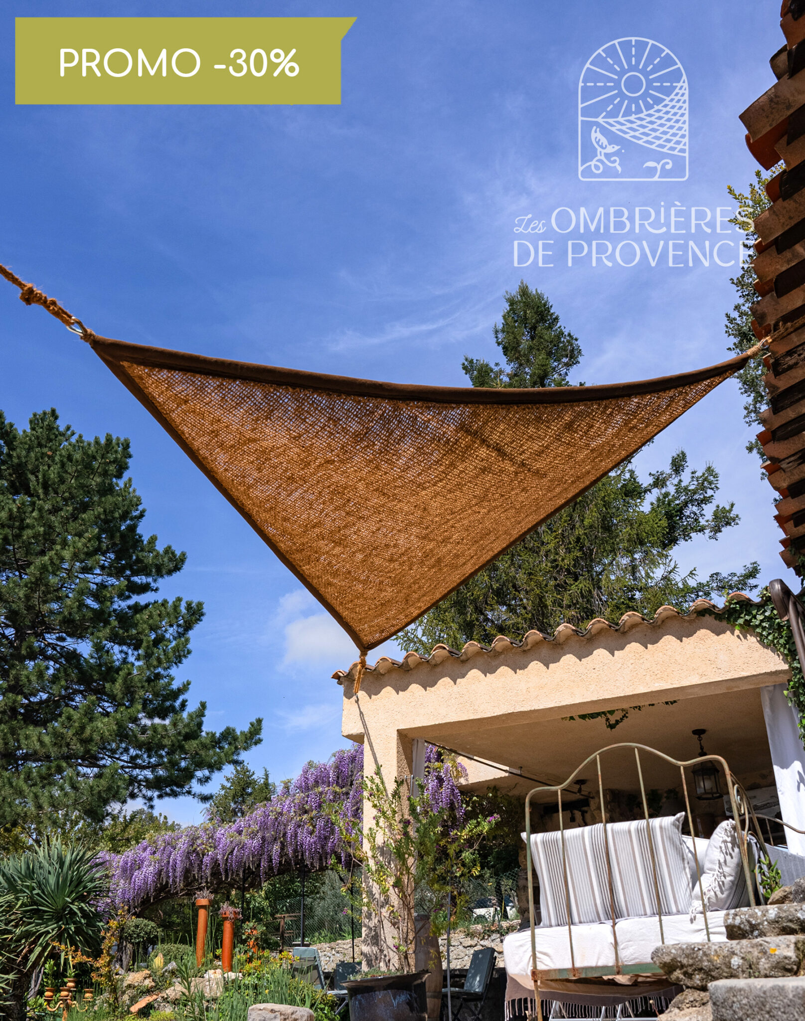 Premium Triangular Shade Sail - Coconut Fiber | Shaded Screens of ...